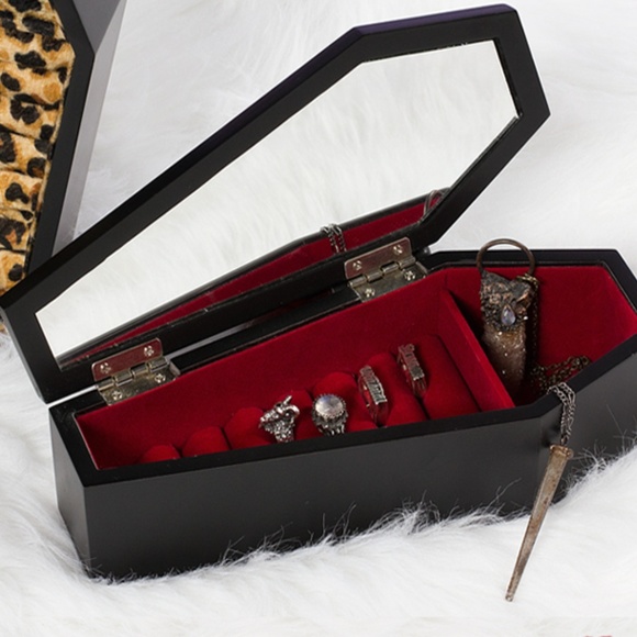 Sourpuss | Jewelry | Sourpuss Coffin Jewelry Box Blackred | Poshmark